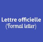 Example of how to write a formal letter in French.English translation ...